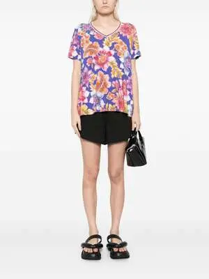 Johnny Was Janie T-shirt - Purple