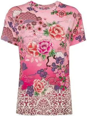 Johnny Was Floral-print T-shirt