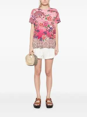 Johnny Was Floral-print T-shirt