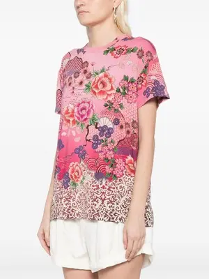 Johnny Was Floral-print T-shirt