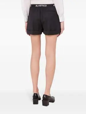 Moschino Pleat-detailing Virgin Wool Shorts - Grey