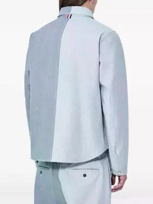 Thom Browne Utility Denim Shirt Jacket - Grey