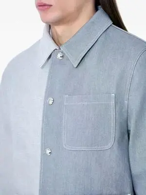 Thom Browne Utility Denim Shirt Jacket - Grey