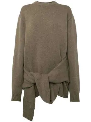 JW Anderson Tie-front Knit Sweater - Neutrals