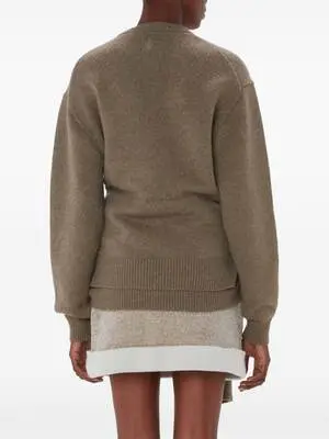 JW Anderson Tie-front Knit Sweater - Neutrals