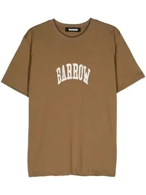 BARROW Logo-print T-shirt - Brown