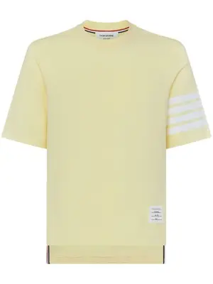 Thom Browne 4-bar Short-sleeve T-shirt - Yellow