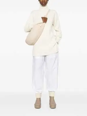 JIL SANDER Ribbed High-neck Jumper - White