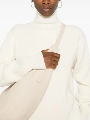 JIL SANDER Ribbed High-neck Jumper - White