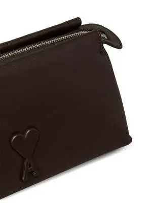 AMI Paris Leather Clutch Bag