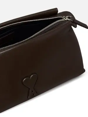 AMI Paris Leather Clutch Bag