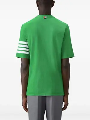 Thom Browne 4-bar Round-neck T-shirt - Green