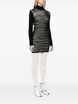 JEAN PAUL GAULTIER Striped Mini Dress - Blue
