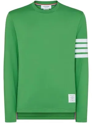 Thom Browne 4-bar Long-sleeve T-shirt - Green