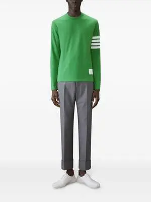 Thom Browne 4-bar Long-sleeve T-shirt - Green
