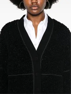Giorgio Armani Long Bouclé Cardigan Coat