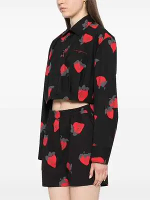 MSGM Printed Cropped Shirt