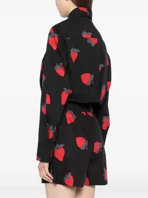 MSGM Printed Cropped Shirt
