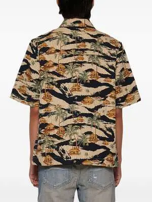 Amiri Repeat Palm Camp Shirt