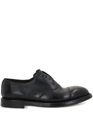 Premiata Leather Derby Shoes - Black