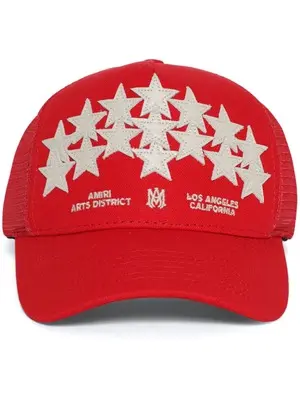 Amiri Star Appliqué Trucker Cap - Red