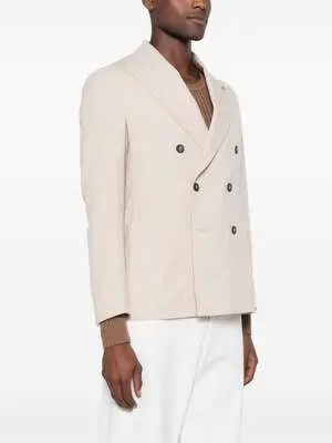 Tagliatore Brooch-detail Double-breasted Blazer
