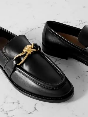 Bottega Veneta Astaire Leather Loafers