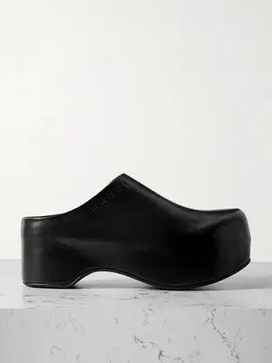 Marni Sabot Leather Platform Clogs