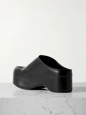Marni Sabot Leather Platform Clogs
