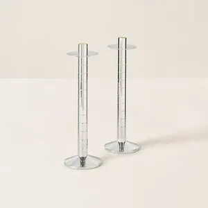 Ralph Lauren Montgomery Candlestick Holder Set - Silver