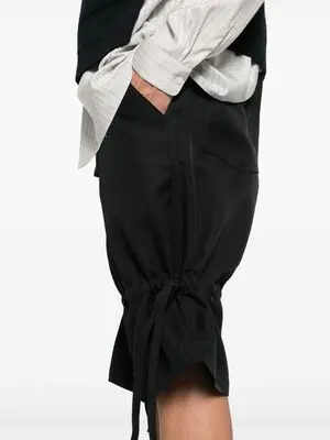 Comme Des Garçons Wide-leg Shorts - Black