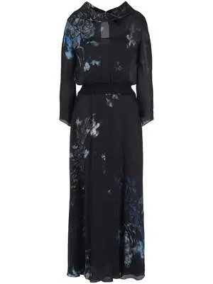 Giorgio Armani Floral-print Silk Maxi Dress