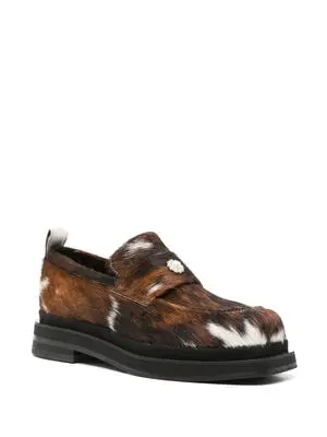 Simone Rocha Cow Pattern Loafers