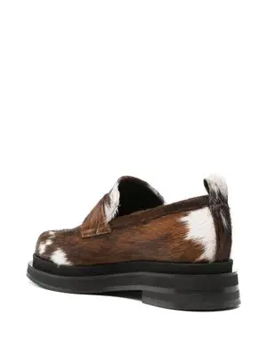 Simone Rocha Cow Pattern Loafers