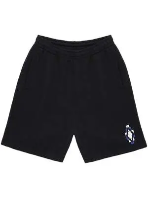 COUNTY OF MILAN Marcelo Burlon Bandana Cross Track Shorts - Black