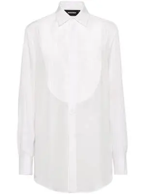 Dsquared2 Bib-collar Cotton Shirt