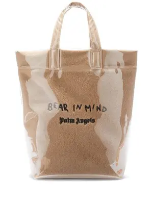 Palm Angels Bear In Mind Tote Bag - Brown