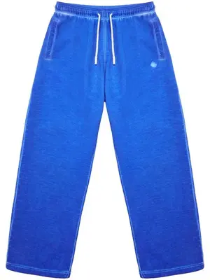 COUNTY OF MILAN Cross Drawstring Track Pants - Blue