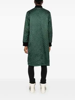 MAISON MARGIELA Single-stitch Logo Quilted Coat