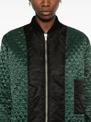MAISON MARGIELA Single-stitch Logo Quilted Coat