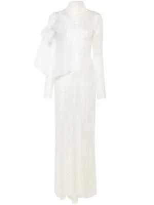 Atu Body Couture Mock Neck Evening Dresses