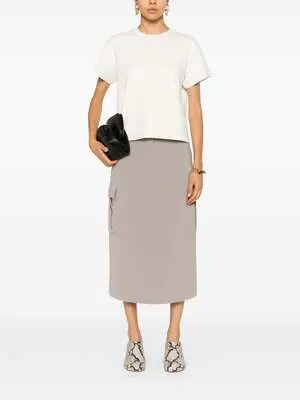 Theory Relaxed Fit Cargo Skirt - Grey