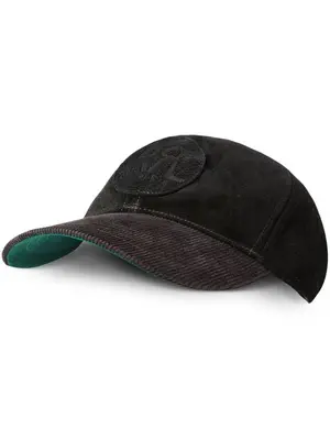 Ralph Lauren Logo-patch Suede Baseball Cap - Black