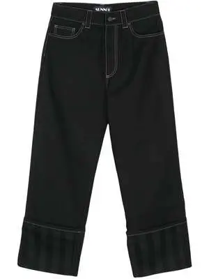 Sunnei Straight-leg Trousers - Black