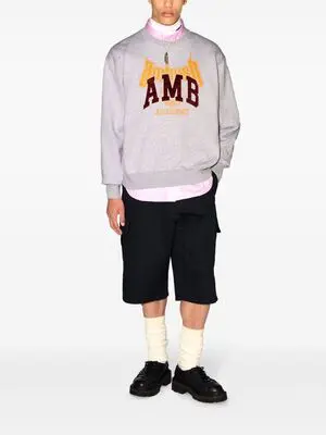 AMBUSH Logo-appliqué Sweatshirt - Grey
