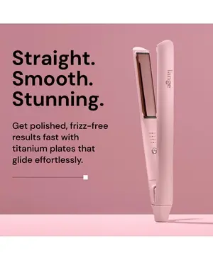 L'ANGE Professional Hair Straight Forward Titanium Flat Iron - Blush