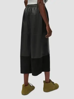 Loewe Cropped Leather Trousers