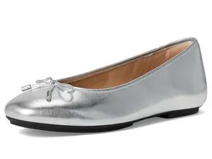 Fitflop Delicato Bow Metallic-leather Ballet Flats
