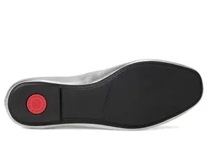 Fitflop Delicato Bow Metallic-leather Ballet Flats