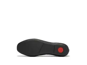 Fitflop Delicato Bow Soft Leather Ballerinas Flat Shoes - Black